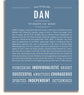 Dan | Name Art Print – Name Stories