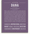 Dana (female) | Name Art Print – Name Stories
