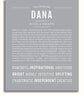 Dana (female) | Name Art Print – Name Stories