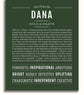 Dana (female) | Name Art Print – Name Stories