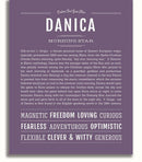 Danica | Name Art Print – Name Stories