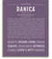 Danica | Name Art Print – Name Stories