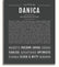Danica | Name Art Print – Name Stories