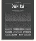 Danica | Name Art Print – Name Stories