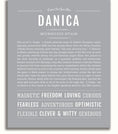 Danica | Name Art Print – Name Stories