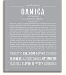 Danica | Name Art Print – Name Stories
