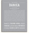 Danica | Name Art Print – Name Stories