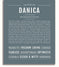 Danica Personalized Name Meaning Art Prints – Name Stories