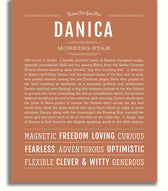 Danica | Name Art Print – Name Stories