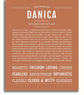 Danica | Name Art Print – Name Stories