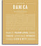 Danica | Name Art Print – Name Stories