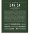 Danica | Name Art Print – Name Stories