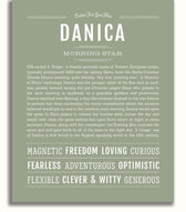 Danica | Name Art Print – Name Stories