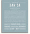 Danica Personalized Name Meaning Art Prints – Name Stories