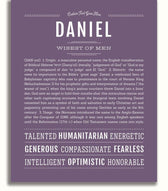 Daniel | Name Art Print – Name Stories
