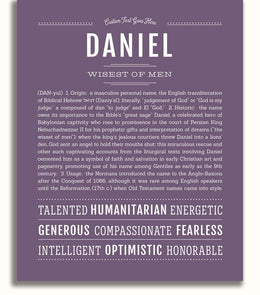 Daniel | Name Art Print – Name Stories