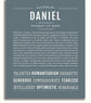 Daniel Personalized Name Meaning Art Prints – Name Stories