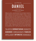 Daniel Personalized Name Meaning Art Prints – Name Stories