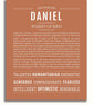 Daniel Personalized Name Meaning Art Prints – Name Stories