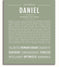 Daniel Personalized Name Meaning Art Prints – Name Stories