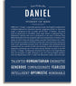 Daniel Personalized Name Meaning Art Prints – Name Stories