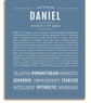 Daniel Personalized Name Meaning Art Prints – Name Stories