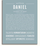 Daniel Personalized Name Meaning Art Prints – Name Stories