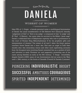 Daniela | Name Art Print – Name Stories