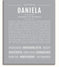 Daniela Personalized Name Meaning Art Prints – Name Stories
