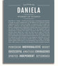 Daniela Personalized Name Meaning Art Prints – Name Stories