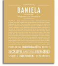 Daniela | Name Art Print – Name Stories