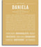 Daniela | Name Art Print – Name Stories