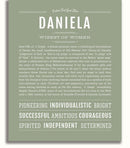 Daniela | Name Art Print – Name Stories