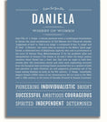Daniela | Name Art Print – Name Stories