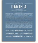 Daniela | Name Art Print – Name Stories