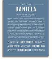 Daniela Personalized Name Meaning Art Prints – Name Stories