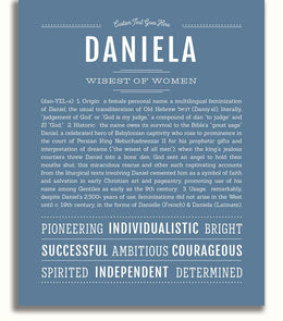 Daniela | Name Art Print – Name Stories
