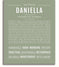 Daniella Personalized Name Meaning Art Prints – Name Stories