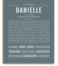 Danielle | Name Art Print – Name Stories