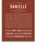 Danielle | Name Art Print – Name Stories