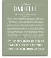 Danielle Personalized Name Meaning Art Prints – Name Stories