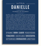 Danielle | Name Art Print – Name Stories