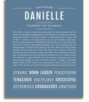 Danielle | Name Art Print – Name Stories
