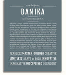 Danika | Name Art Print – Name Stories