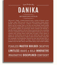 Danika | Name Art Print – Name Stories