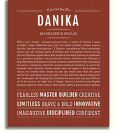 Danika | Name Art Print – Name Stories