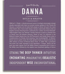 Danna | Name Art Print – Name Stories