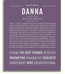 Danna | Name Art Print – Name Stories