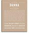 Danna | Name Art Print – Name Stories