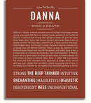 Danna | Name Art Print – Name Stories